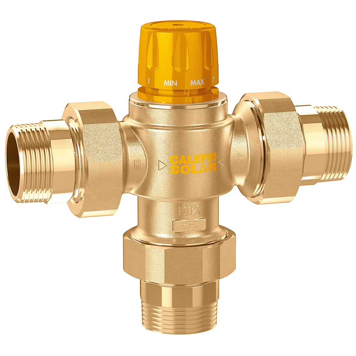 Thermostatic mixing valve for centralised solar thermal systems ...