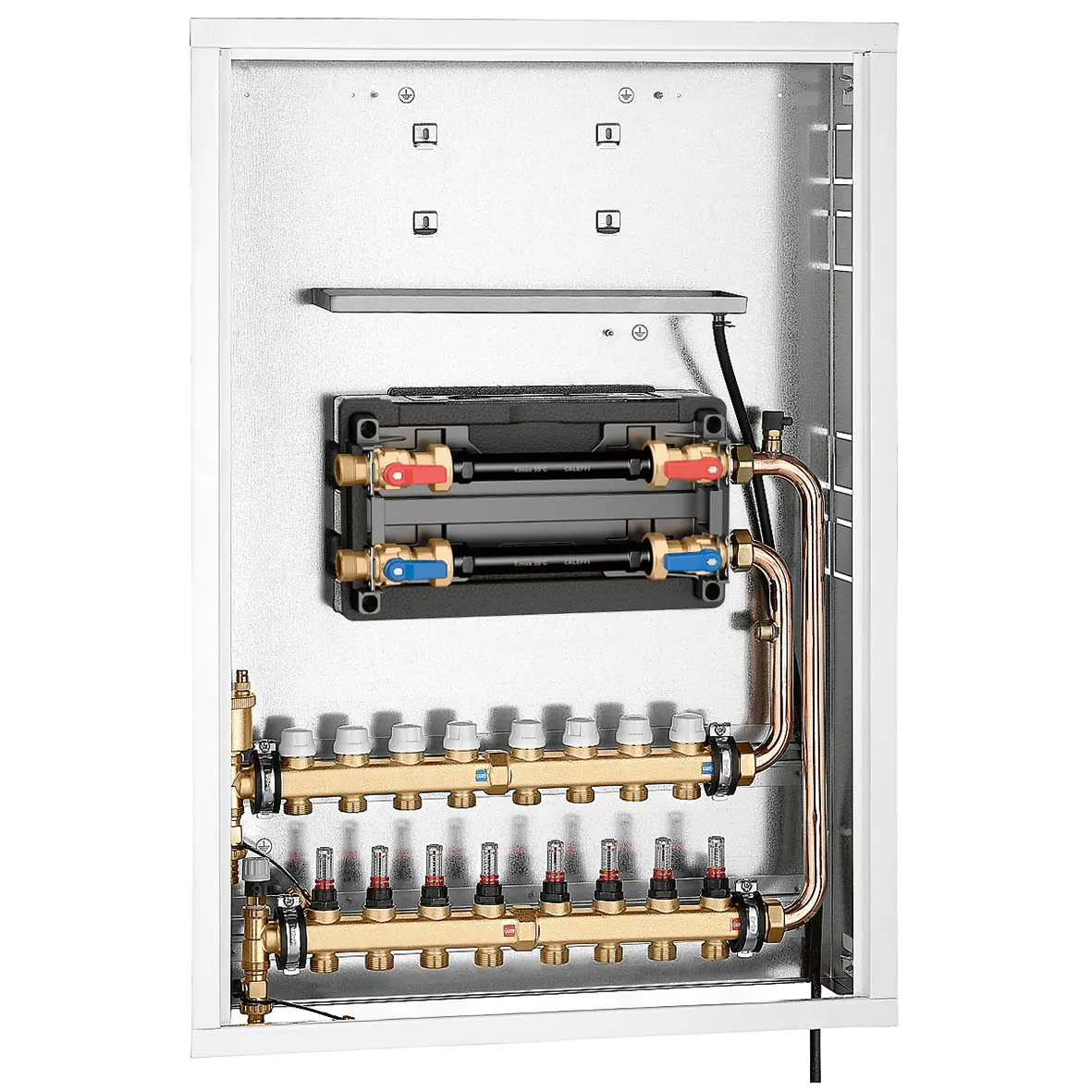 PLURIMOD® EASY, PLURIMOD® EASY için dağıtım manifoldlu sıva altı kutu ...