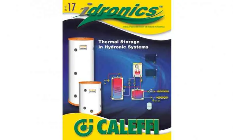 Caleffi Releases the 17th Edition of idronics™: Thermal Storage in ...