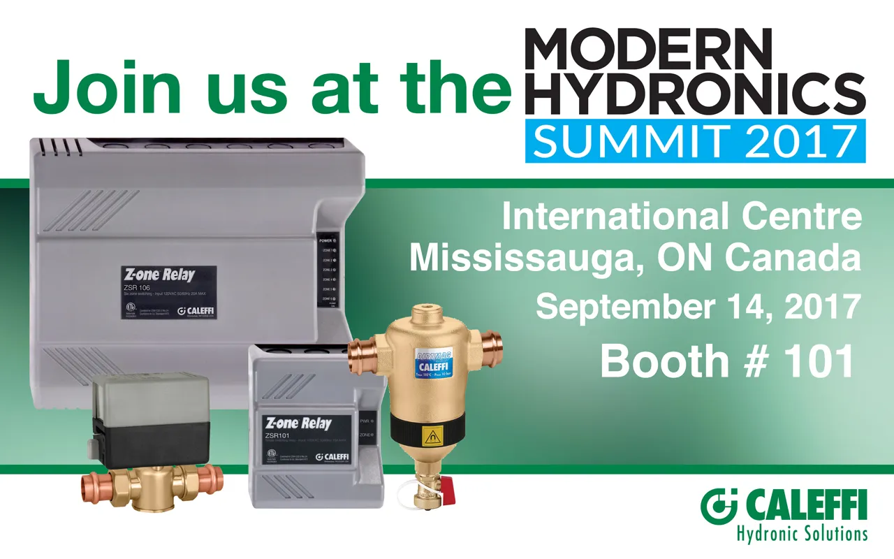 Modern Hydronics Summit 2017 | Caleffi S.p.a.