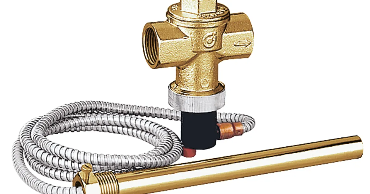 Temperature safety relief valve, with double safety sensor. | Caleffi S ...