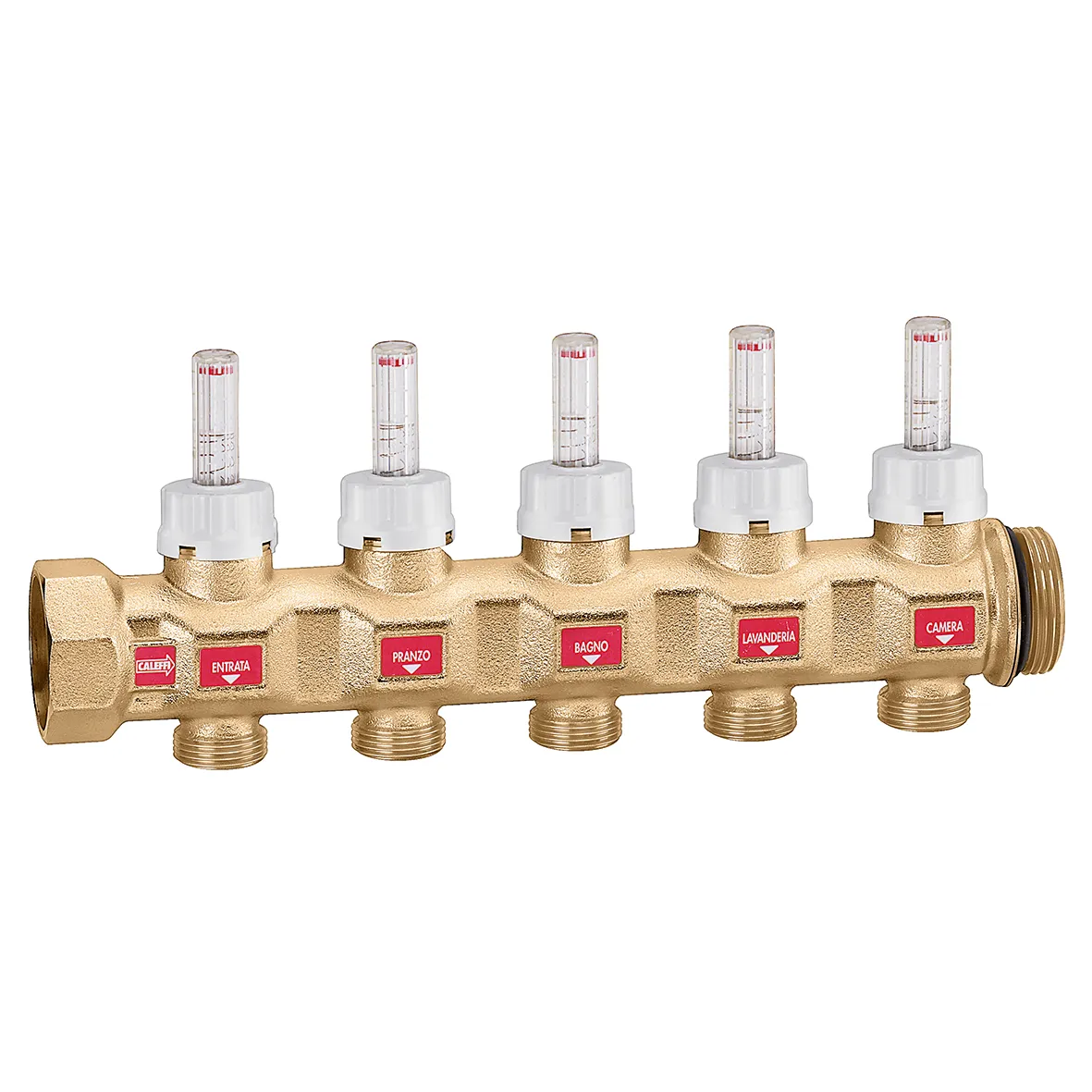 Collettore Di Mandata Con Flussometri E Regolazione Caleffi