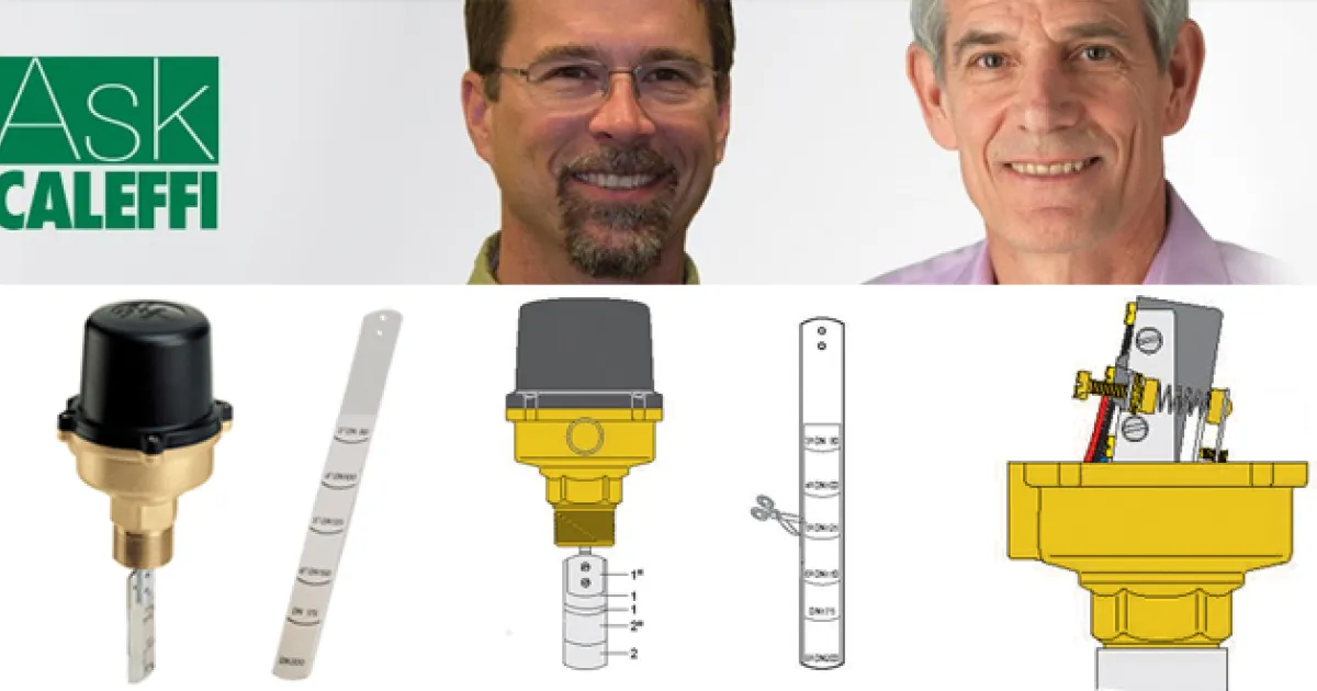 Caleffi 626 Series Paddle Flow Switch | Caleffi S.p.a.