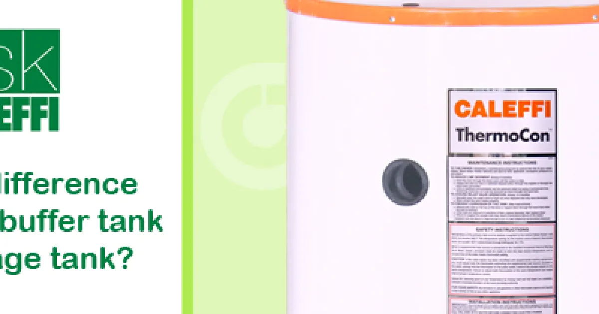 Is there a difference between a buffer tank and a storage tank ...