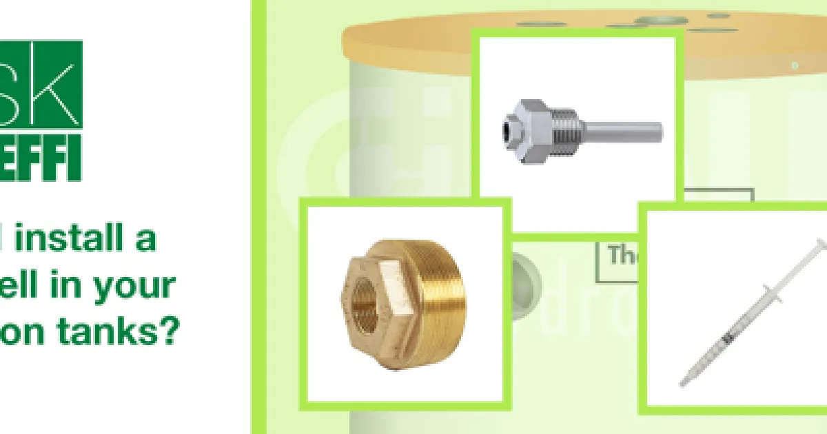 How do I install a thermowell in your ThermoCon tanks? | Caleffi S.p.a.