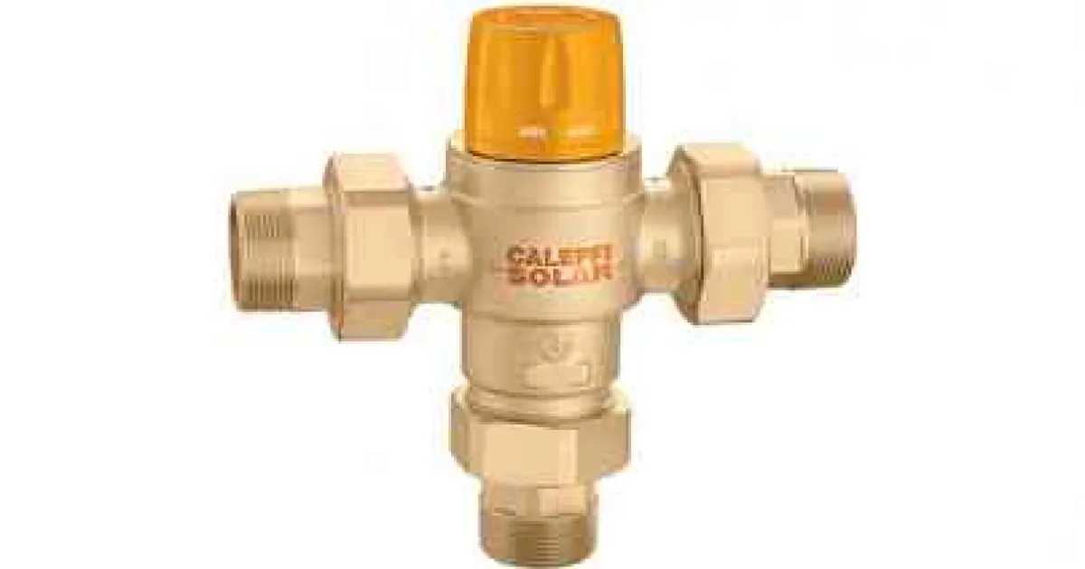 Thermostatic mixing valve for centralised solar thermal systems ...