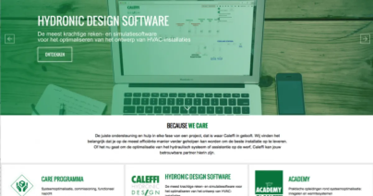 CALEFFI LANCEERT UNIEKE SYSTEEMSOFTWARE | Caleffi S.p.a.