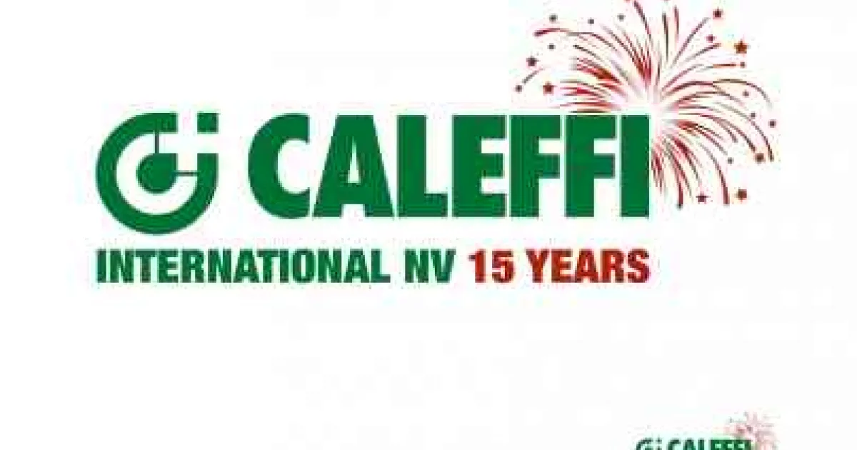 15 jaar Caleffi International N.V. - U viert mee! | Caleffi S.p.a.