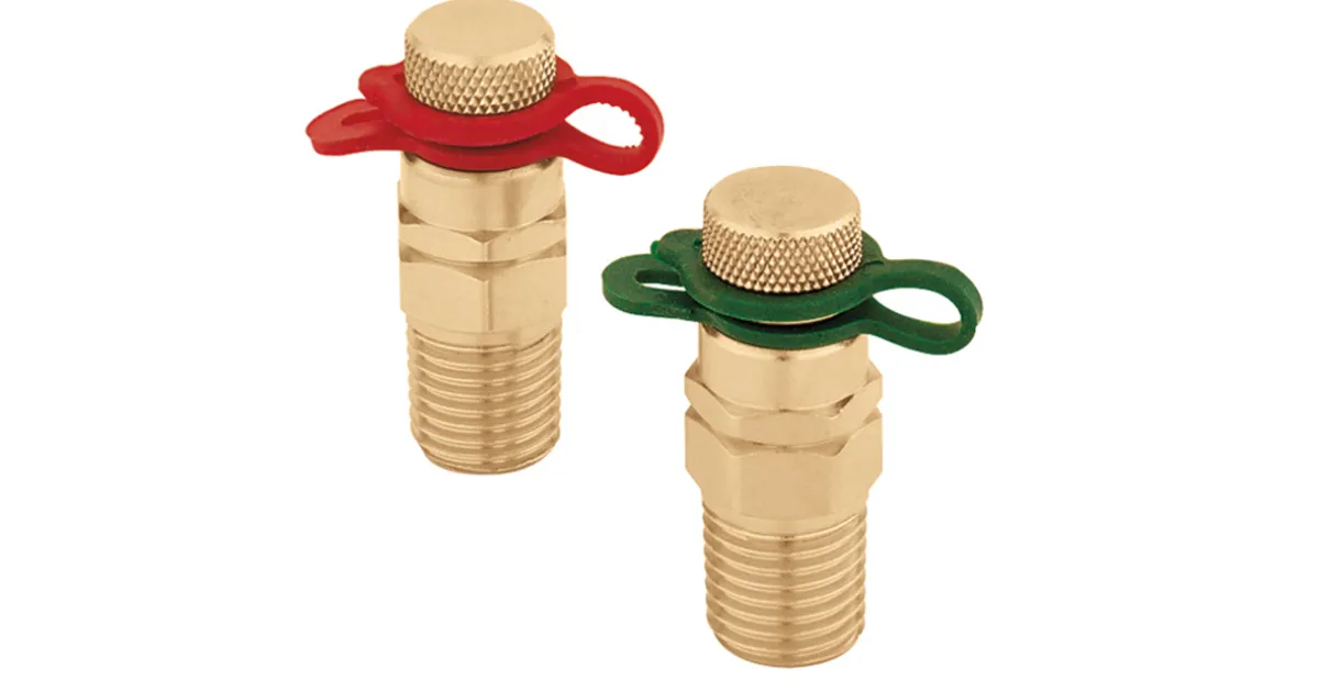 Fast-plug pressure/temperature test ports | Caleffi S.p.a.