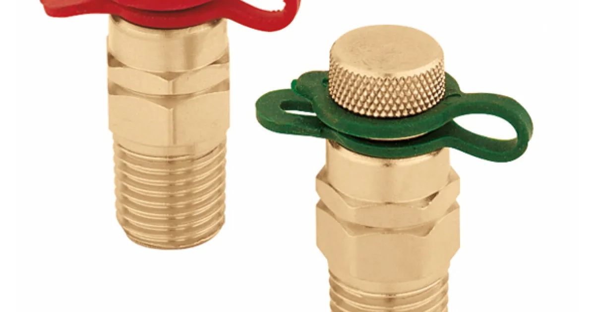 Fast-plug pressure/temperature test ports | Caleffi S.p.a.