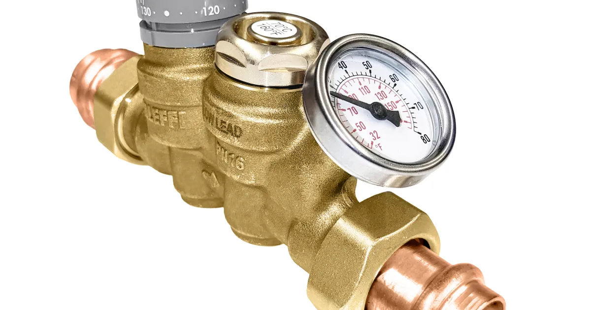 ThermoSetter™, Adjustable thermal balancing valve with disinfection ...