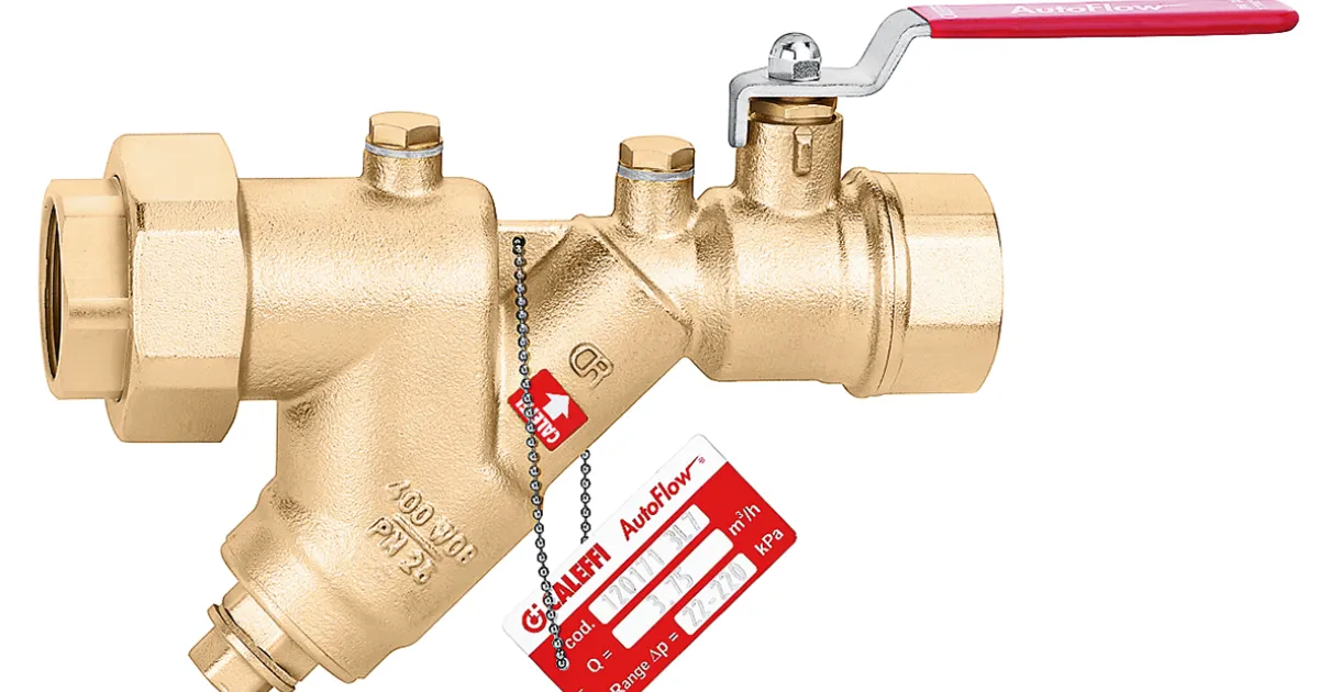 AUTOFLOW, Combination of automatic flow rate regulator and ball valve ...
