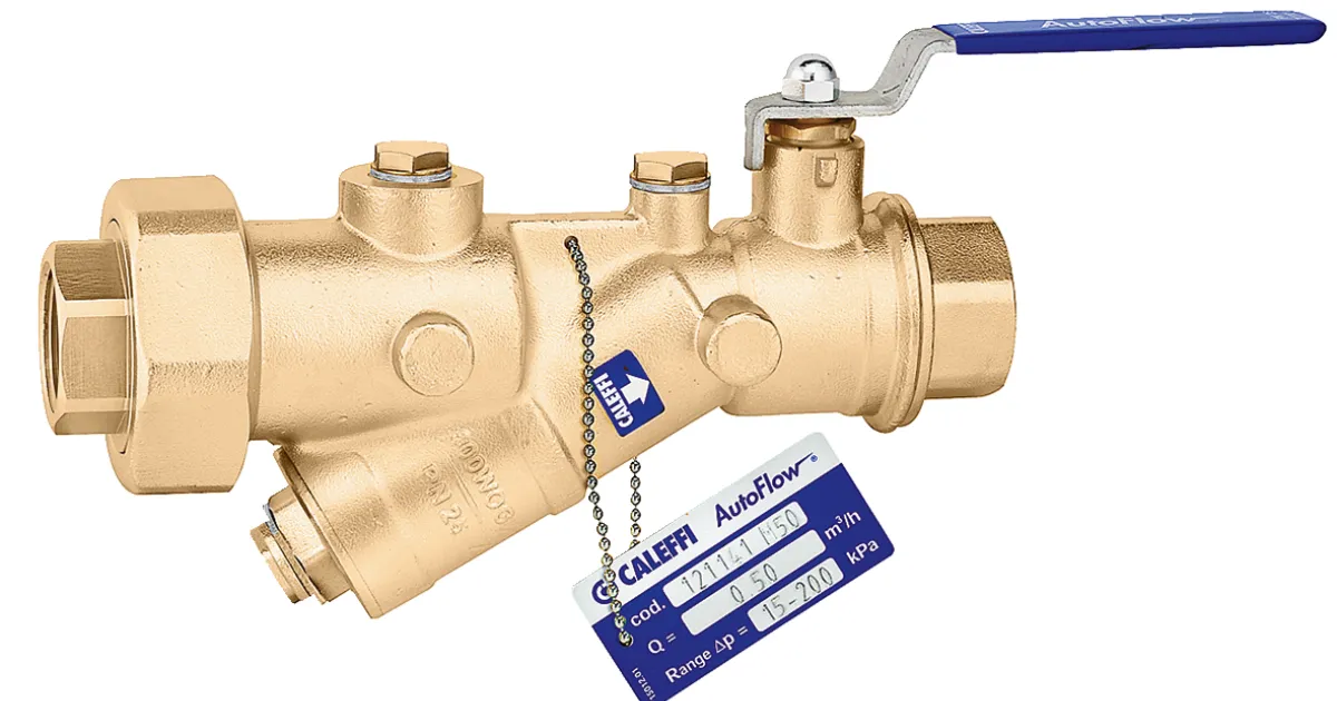 AUTOFLOW®, Combination of automatic flow rate regulator with high ...