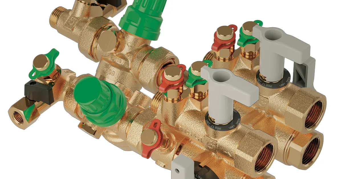 Connection and regulation kit for HVAC terminal units. | Caleffi S.p.a.