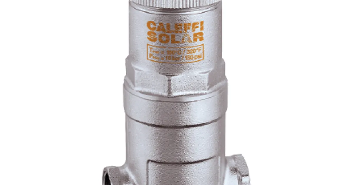 DISCAL®, Air separator | Caleffi S.p.a.