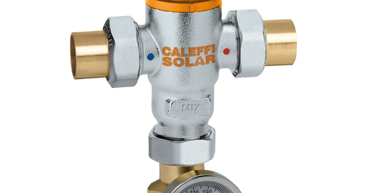Adjustable thermostatic mixing valve | Caleffi S.p.a.