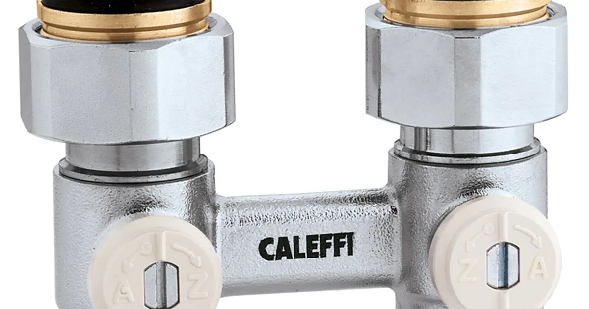 Valve for panel radiators (2-pipe straight version) | Caleffi S.p.a.