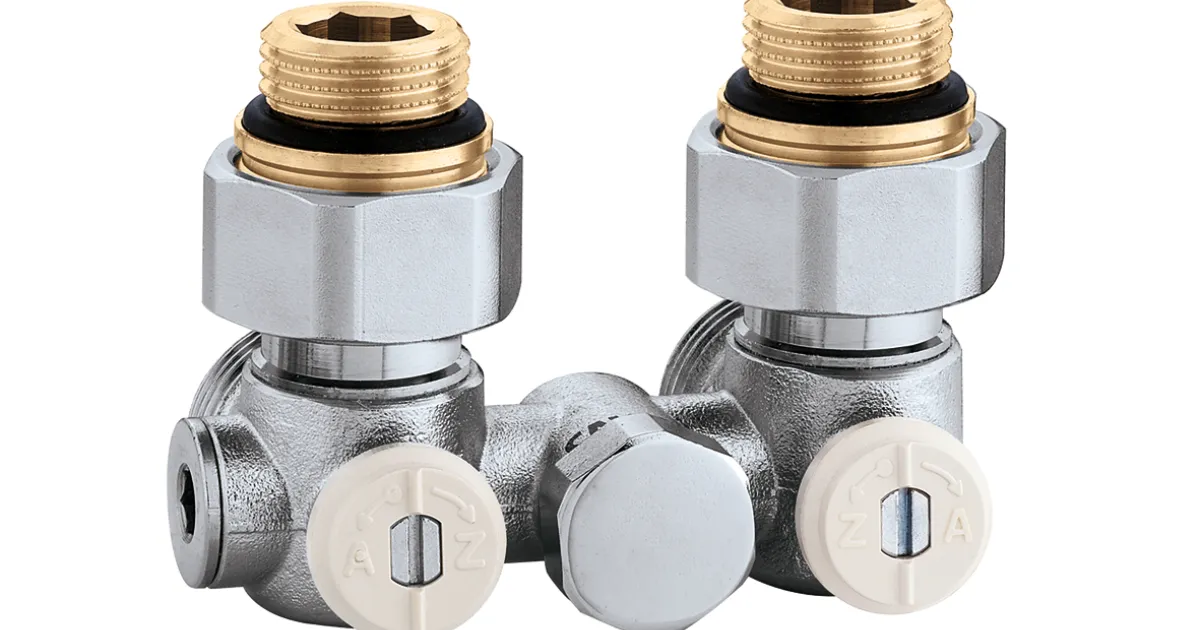 Valve for panel radiators (1-pipe angled version) | Caleffi S.p.a.