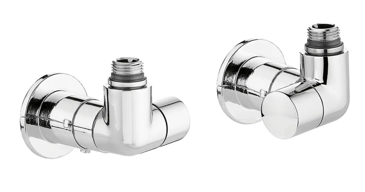 Coppia di valvole per termoarredo HIGH-STYLE a doppia squadra- Versione ...