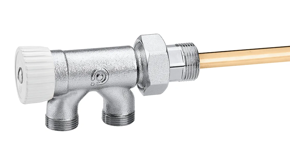 Radiator valve for one-pipe systems. | Caleffi S.p.a.