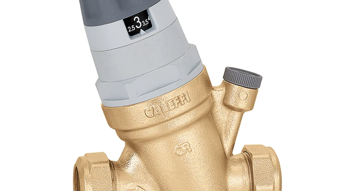 Pressure reducing valve with self-contained replaceable cartridge ...