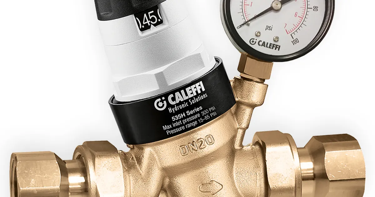 PresCal™, Pressure reducing valve (NPT) | Caleffi S.p.a.