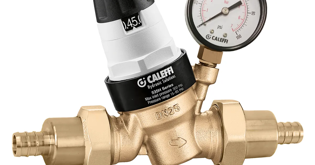 PresCal™, Pressure reducing valve (PEX) | Caleffi S.p.a.