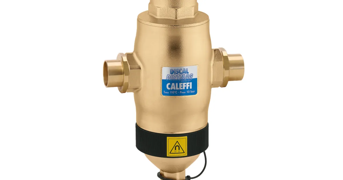 DISCALDIRTMAG™, Air & Dirt separator with magnet | Caleffi S.p.a.