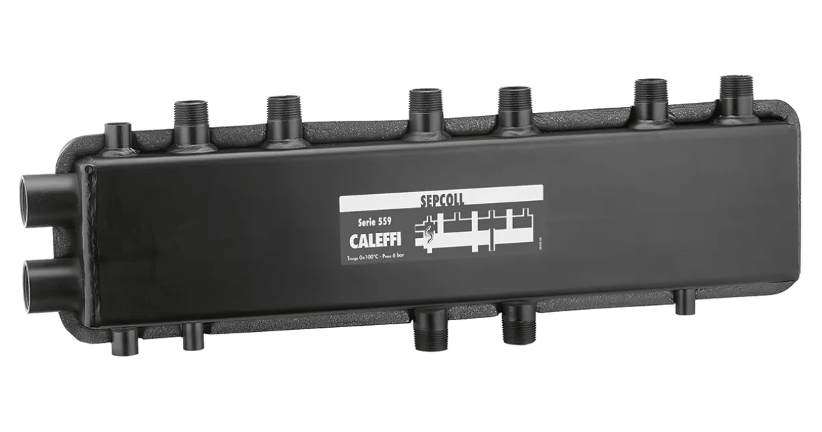 SEPCOLL, Hydraulic separator-manifold for heating and cooling systems ...