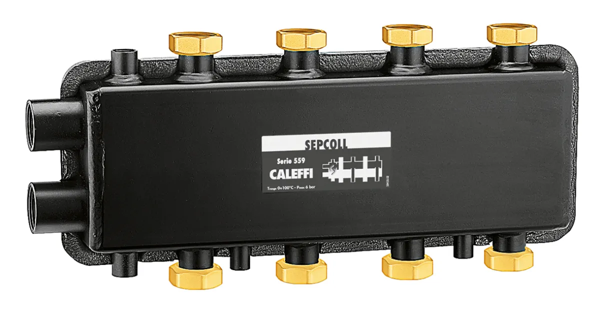 SEPCOLL, Separador hidráulico-colector para sistemas calefacción y aire acondicionado. 2+2 ...