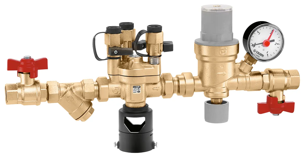 Automatic charging unit with BA type backflow preventer, Y-strainer and ...