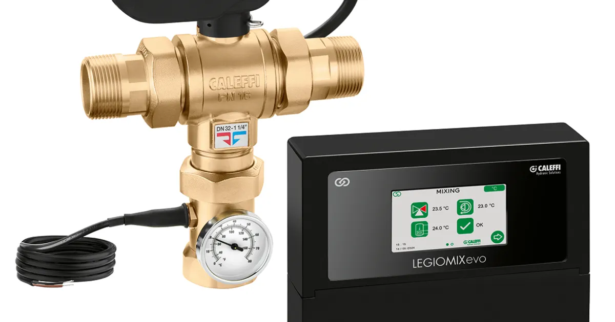 LEGIOMIX®evo, Advanced electronic mixing valve with programmable ...