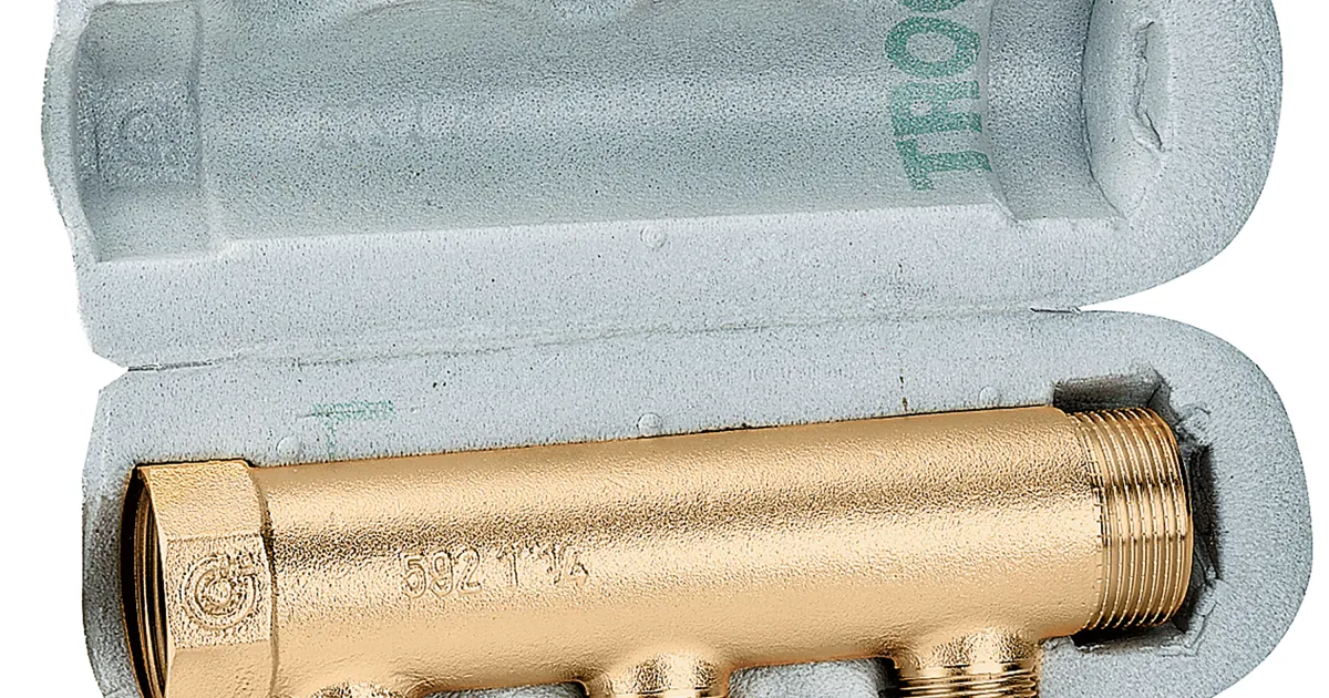 Colector simple componible. Salidas macho, distancia entre centros 60 mm. | Caleffi S.p.a.