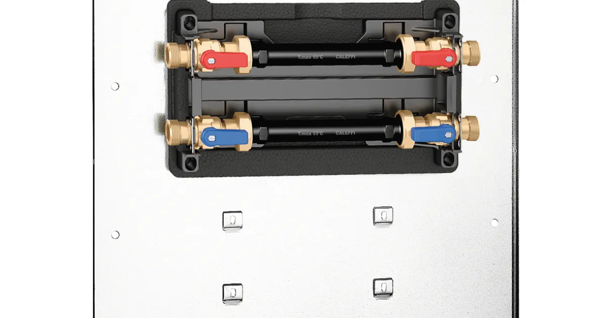 Piastra per fissaggio a muro per moduli d’utenza PLURIMOD® e PLURIMOD® EASY. | Caleffi S.p.a.