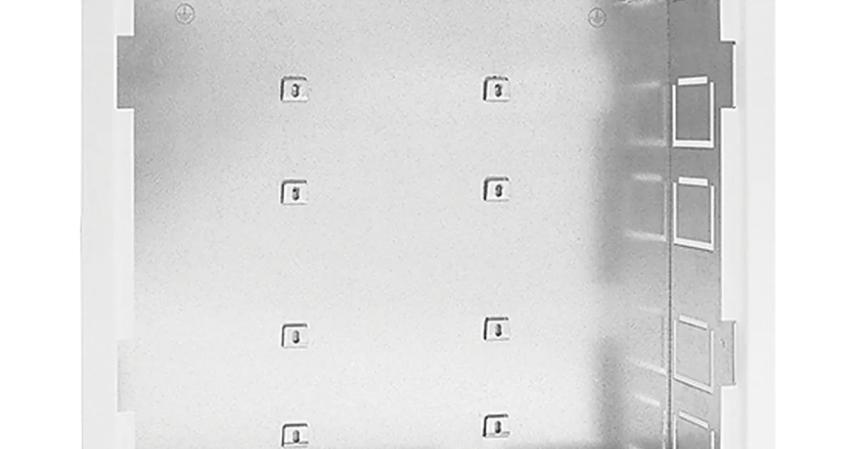 Caixa de encaixe com fundo zincado e porta pintada para interior RAL ...