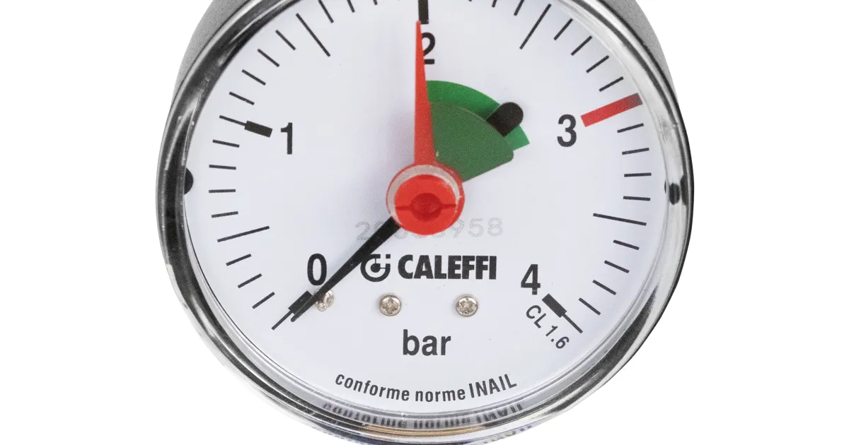 Manometer za poševne mikro regulatorje tlaka za posebne aplikacije serije 533H. | Caleffi S.p.a.