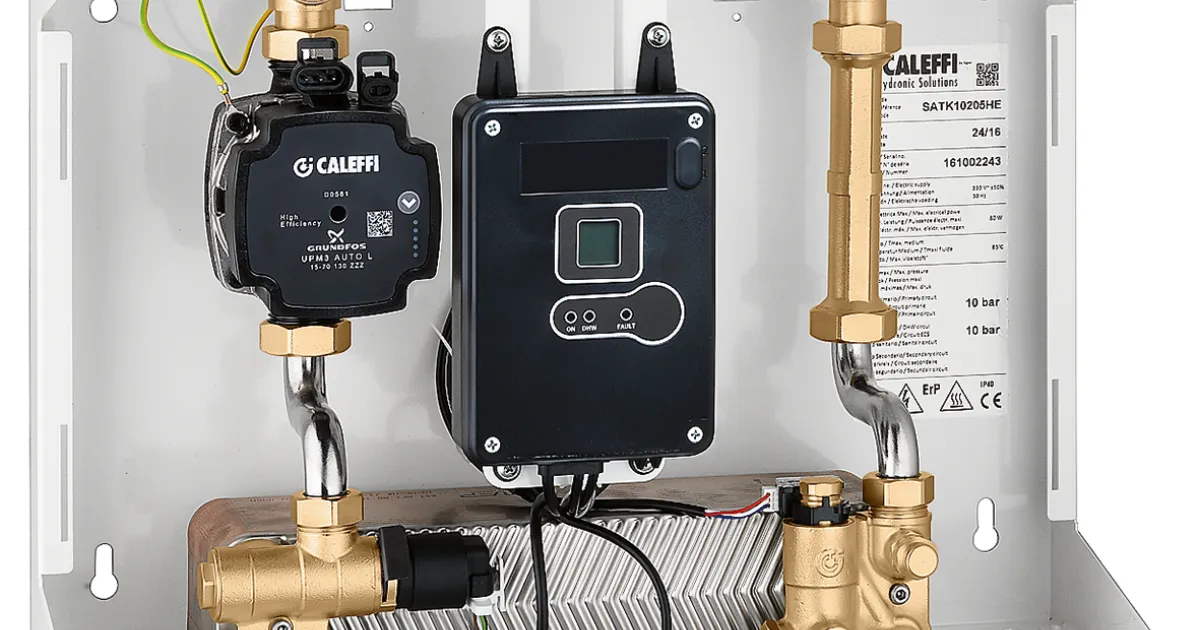 HIU eletrônica de parede apenas para produção de água quente doméstica ...