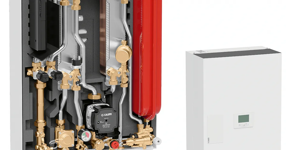 Electronic wall-hanging HIU with hydraulic separation. | Caleffi S.p.a.