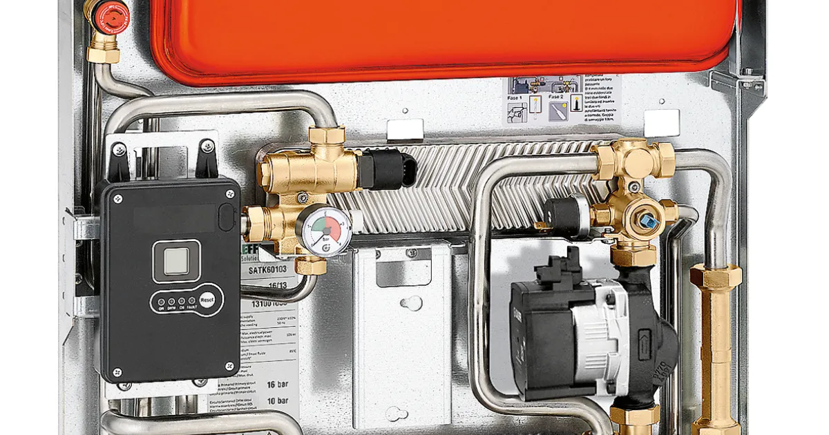 Compact recessed indirect heat interface unit with hydraulic separation. | Caleffi S.p.a.